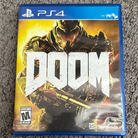 PS4 | Video Games & Consoles | Doom For Ps4 Blue Case By | Poshmark